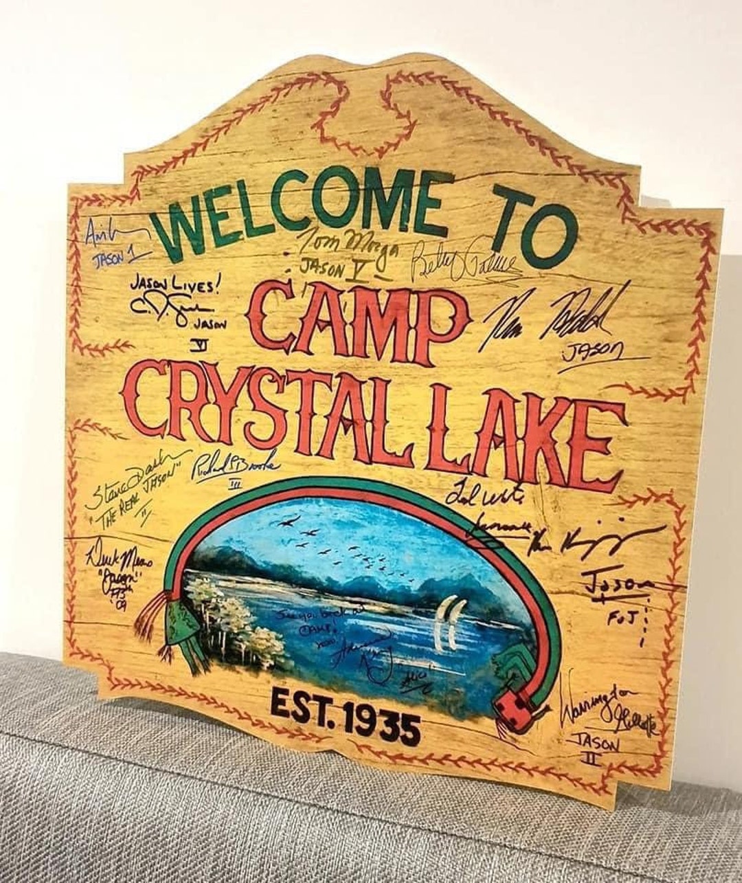Friday the 13th Camp Crystal Lake Sign Replica Camp Blood. Jason ...