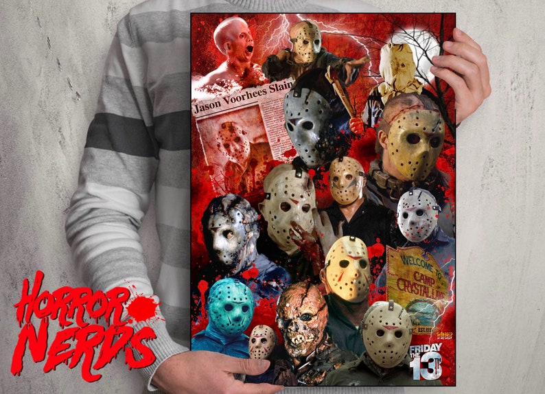 Jason Voorhees friday the 13th Poster - Etsy
