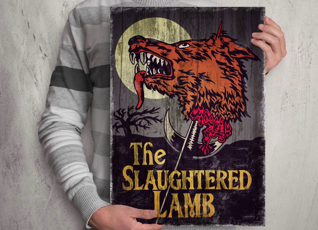 The Slaughtered Lamb Sign Poster - American Werewolf in London. 80s ...