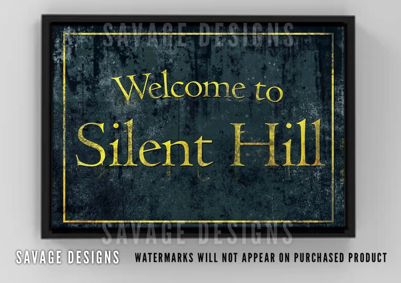 Silent Hill Sign Poster Print From the Iconic Horror Movie Silent Hill ...