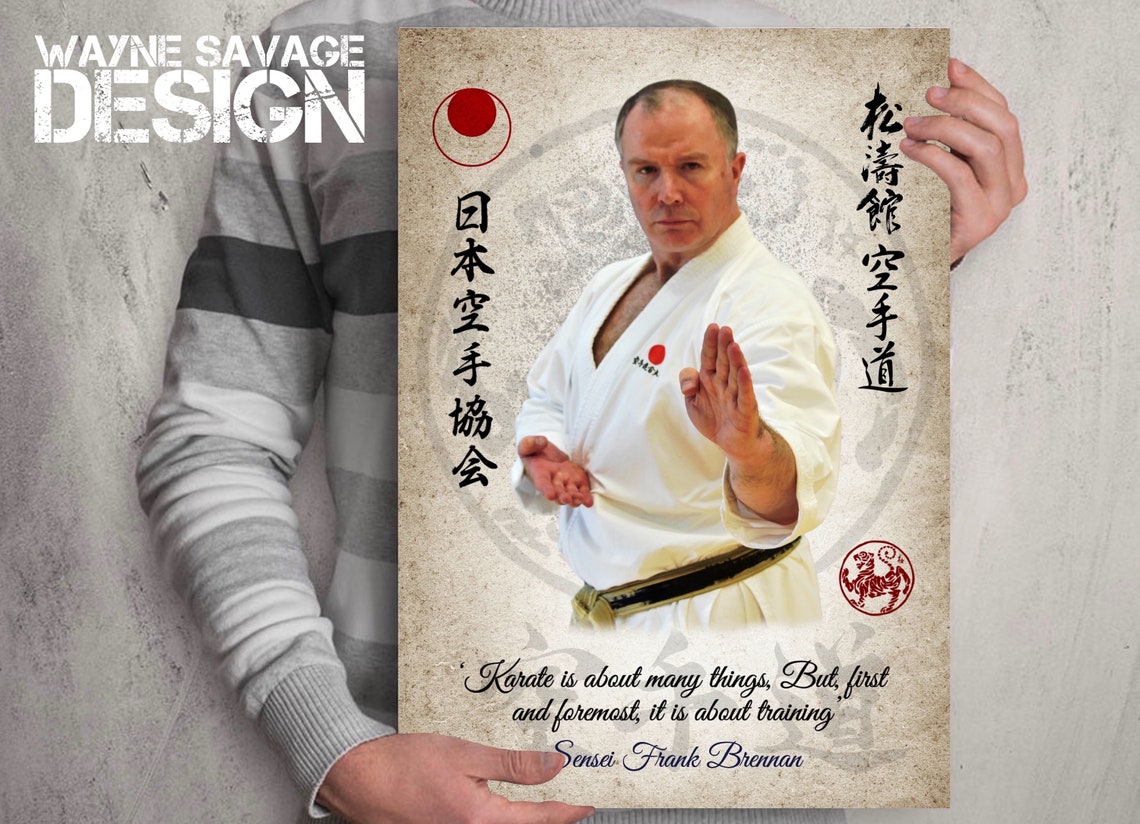 DIGITAL DOWNLOAD. Shotokan Karate Poster. Frank Brennan. JKA. Dojo ...