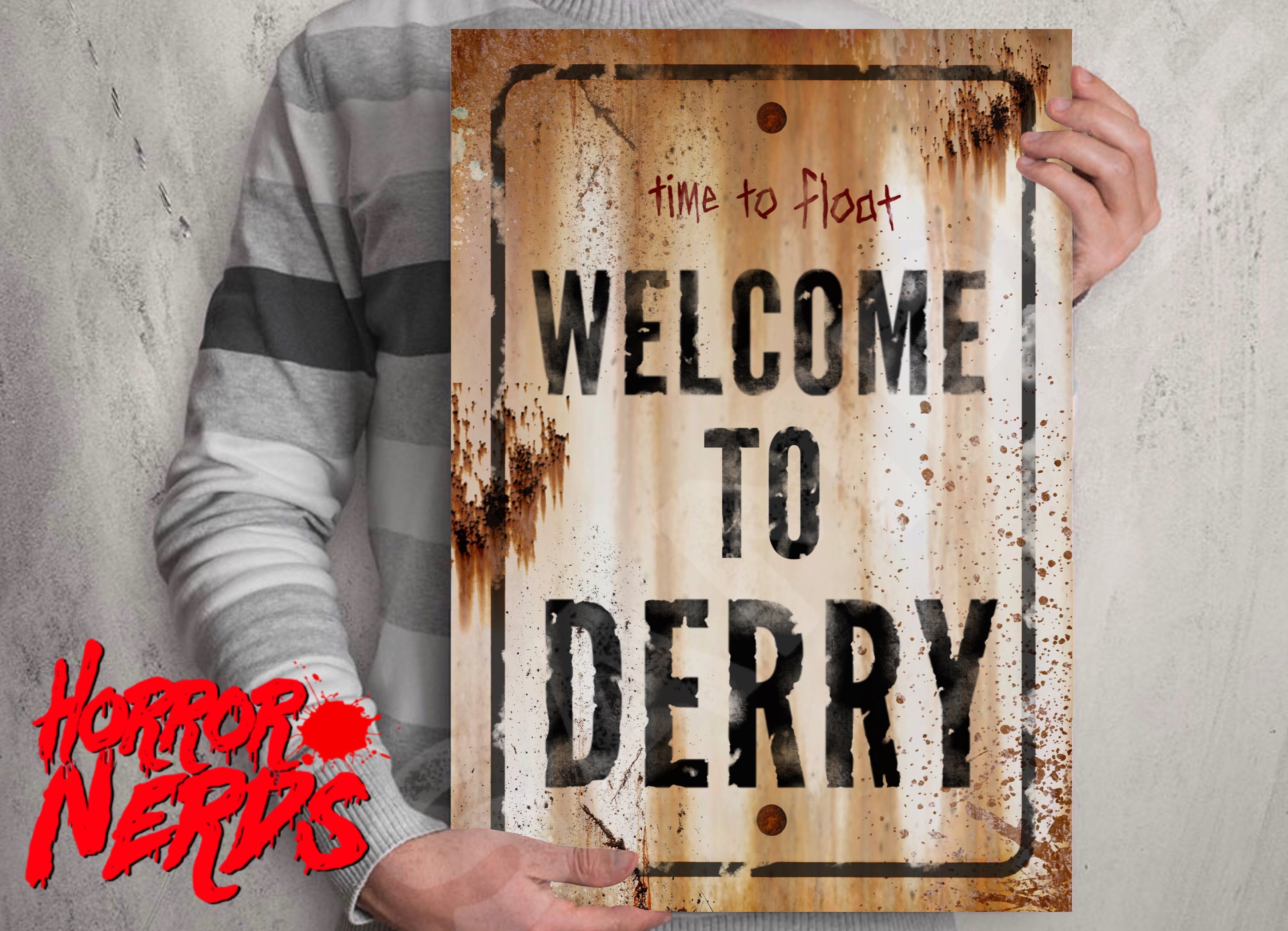 Pennywise Derry Maine Sign Poster Stephen Kings IT - Etsy