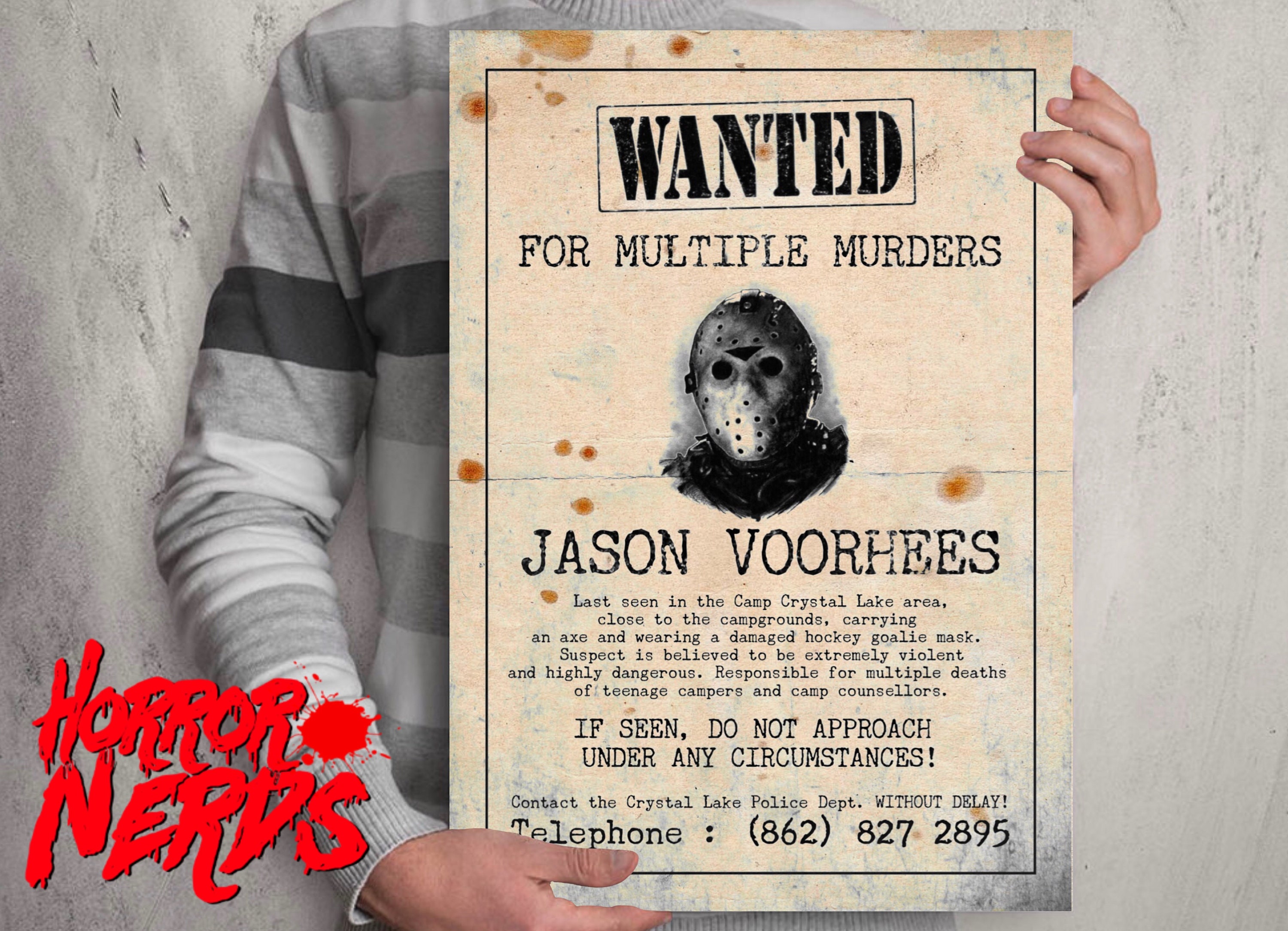 Jason Voorhees Wanted Poster