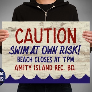 Set of 4 Jaws Posters. Amity Island. Steven Spielberg Quint Brody ...