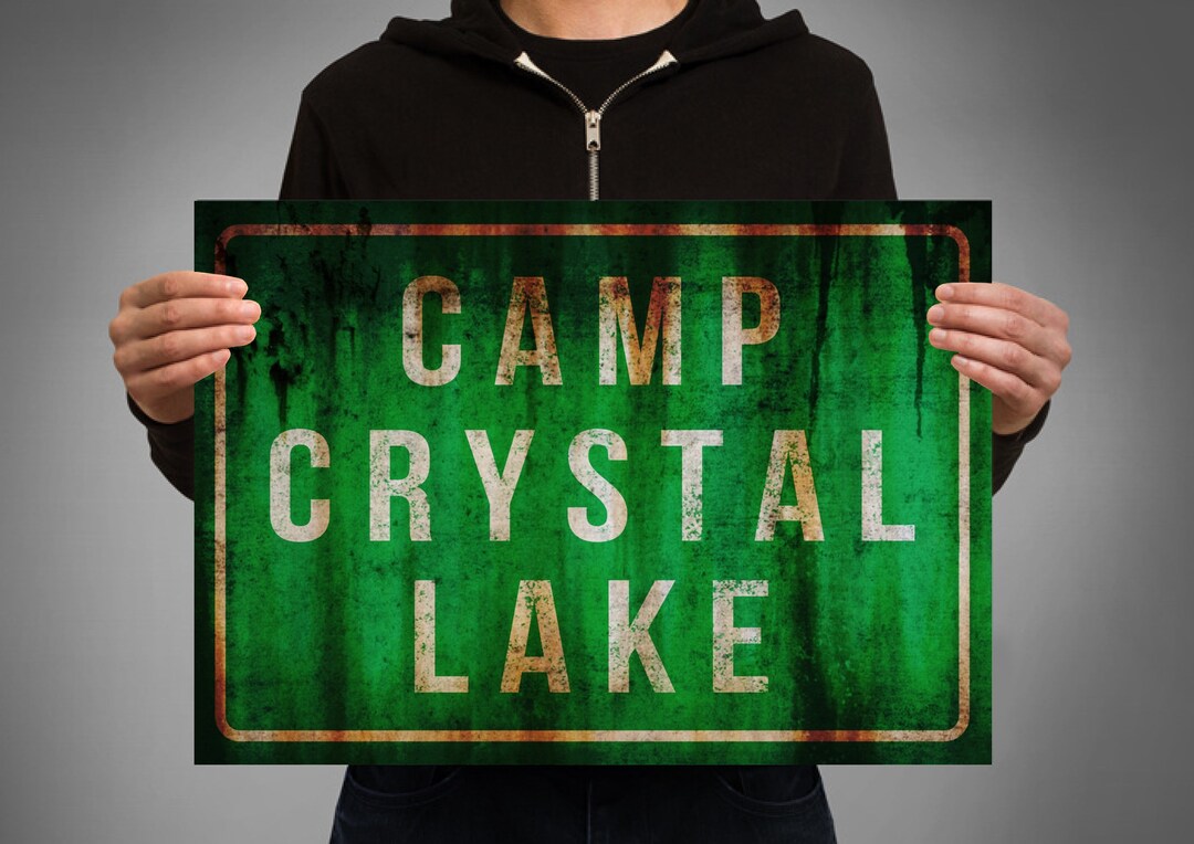 Camp Crystal Lake Sign Friday the 13th Jason Voorhees. DIGITAL DOWNLOAD ...