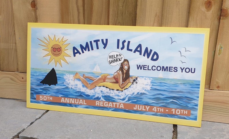 Billboard Signs X 2 . Jaws. Amity Island. DIGITAL DOWNLOAD ONLY. - Etsy
