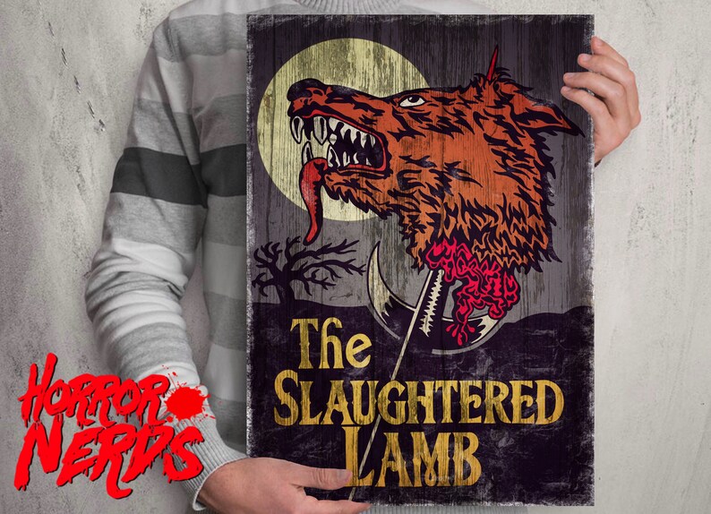 The Slaughtered Lamb Sign Poster American Werewolf in London - Etsy