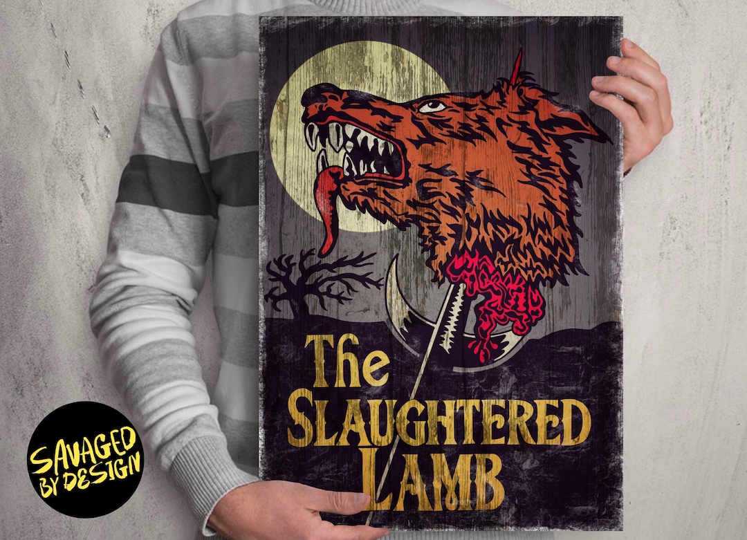 The Slaughtered Lamb Sign Poster American Werewolf in London - Etsy