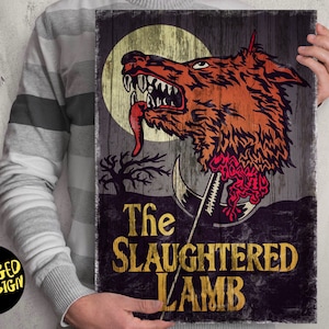 The Slaughtered Lamb Sign Poster American Werewolf in London - Etsy