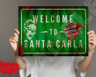 The Lost Boys Santa Carla Sign Poster - Etsy