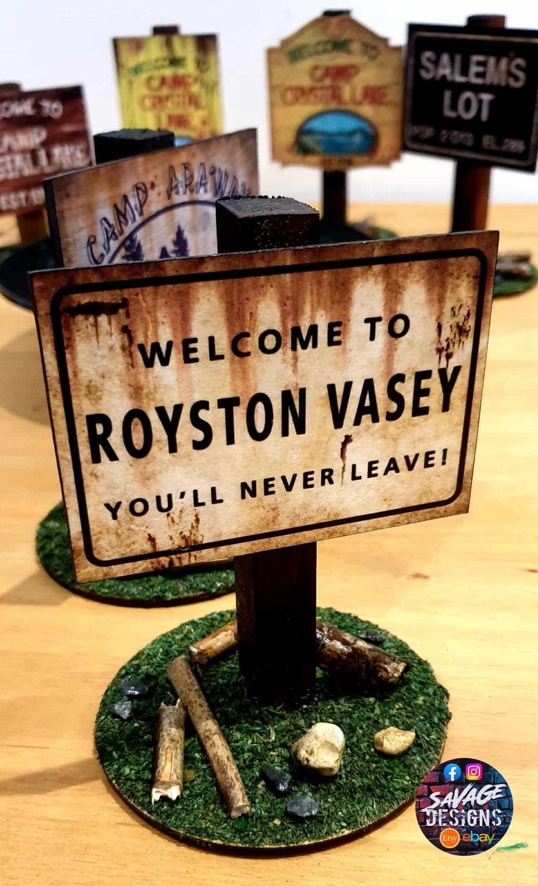Royston Vasey Miniature Sign Diorama. for Comedy or Memorabilia ...
