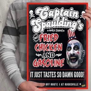 Captain Spaulding Fried Chicken Poster - Etsy UK