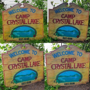 Large Camp Crystal Lake Sign. Direct Copy of the Screen Used Sign From ...