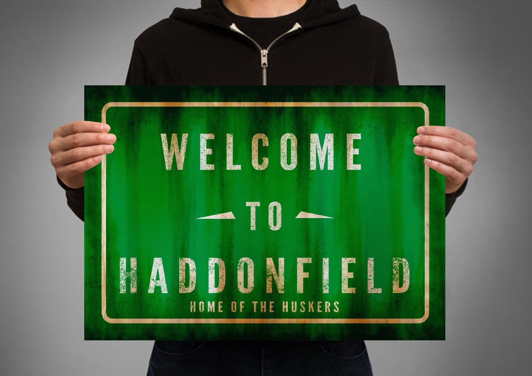 Halloween Haddonfield Sign Poster Print - Michael Myers Welcome to ...
