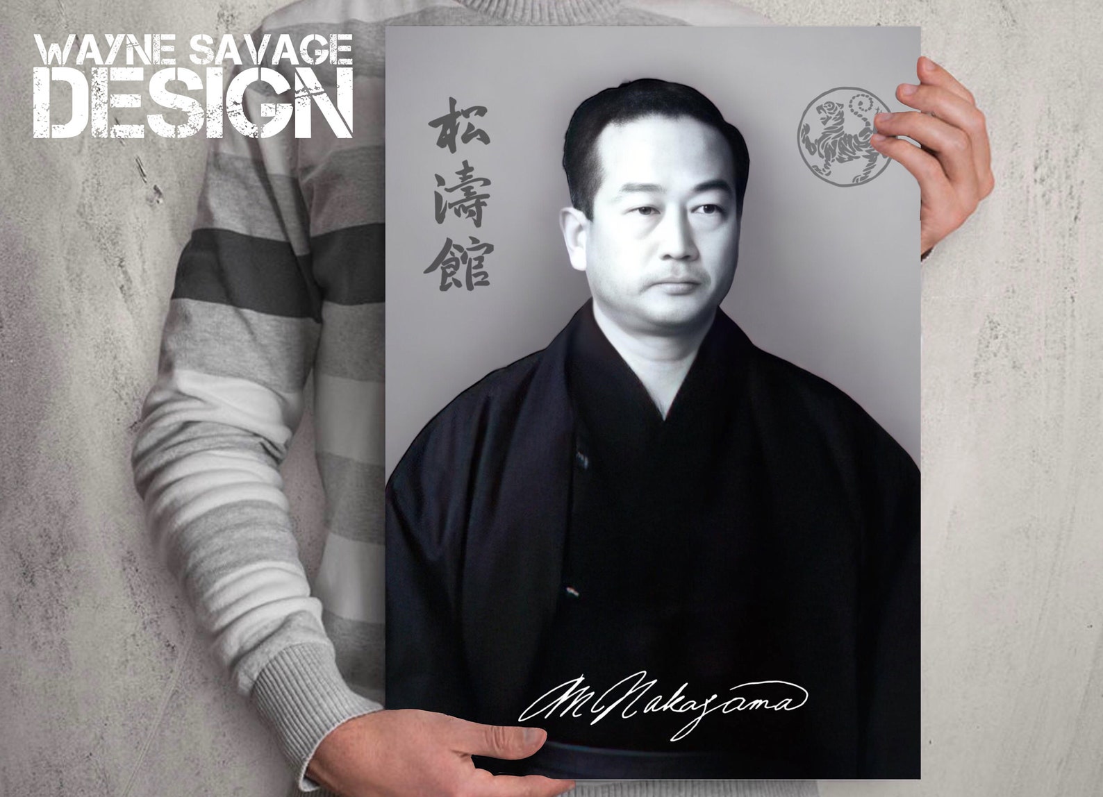 DIGITAL DOWNLOAD. Shotokan Karate Poster Masatoshi Nakayama JKA. Dojo ...