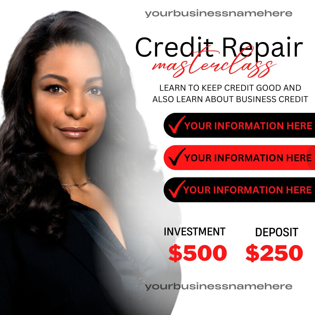 Credit Repair Flyer, Credit Repair, Credit Flyer, Credit Repair ...