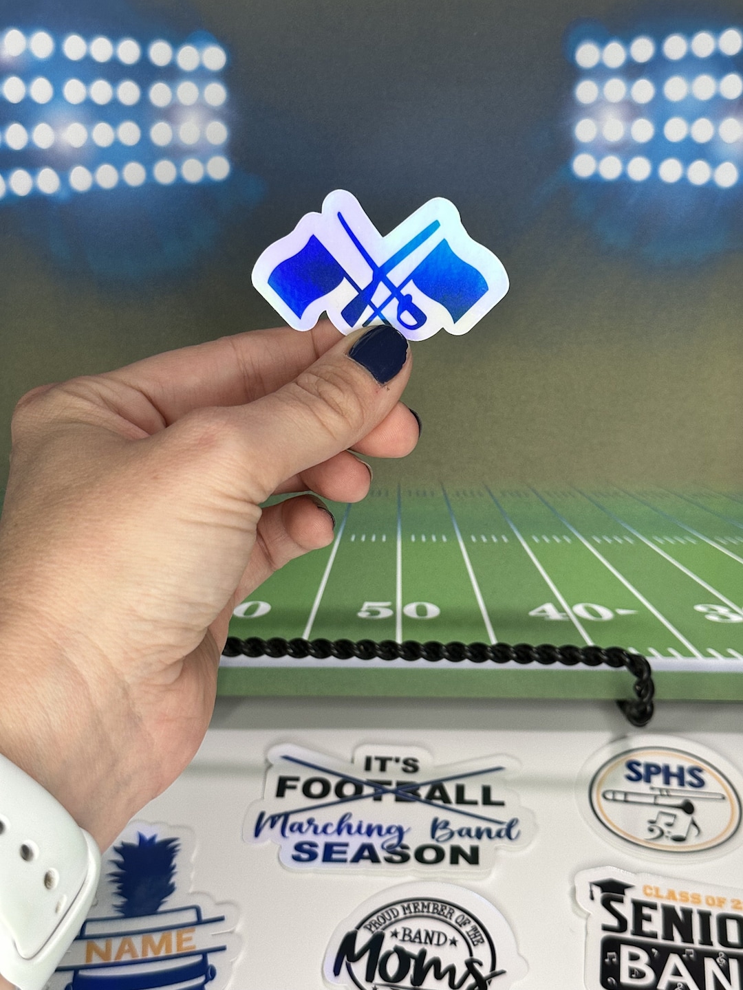 Color Guard Rifle Flag Sabre | Band | High School | Spirit Gifts ...