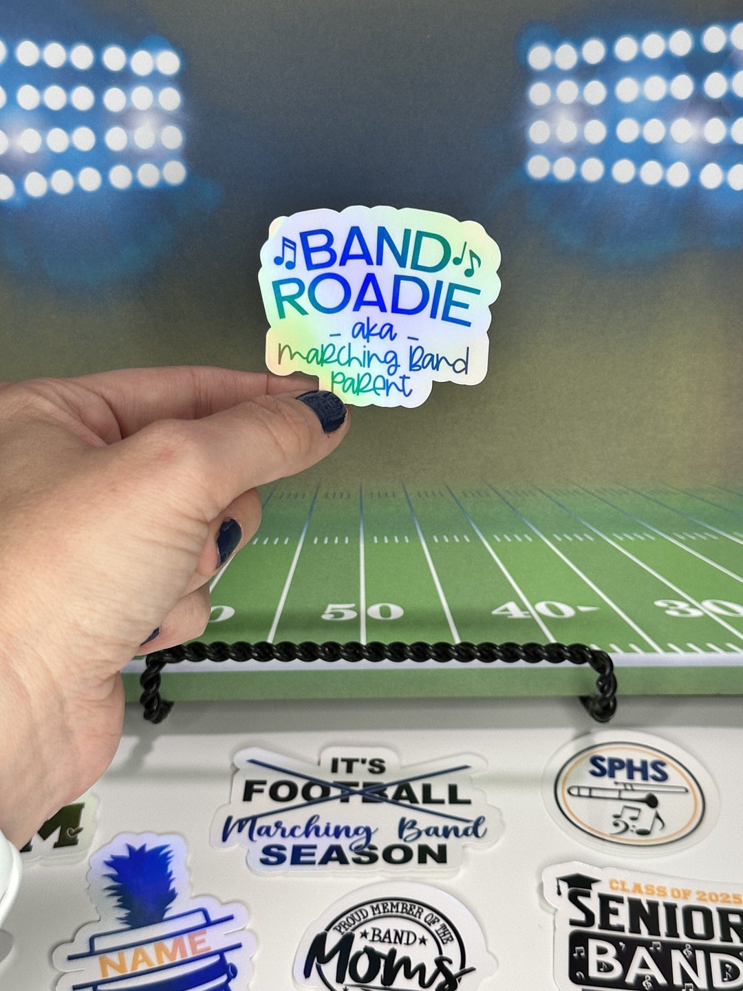 Band Roadie Holographic Sticker | Marching Band Parent Gift - Etsy