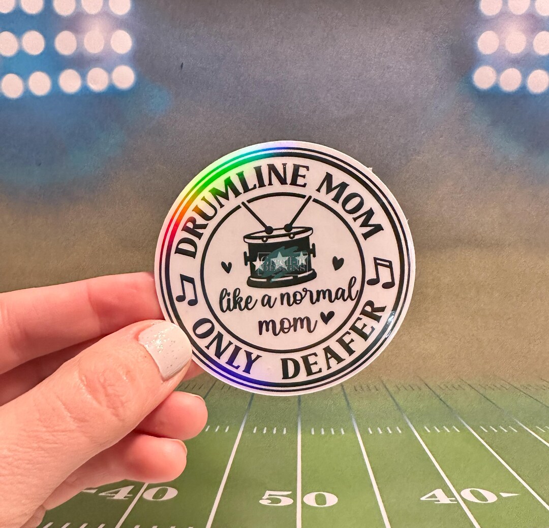 Drumline Mom | Band | High School | Spirit Gifts | Stickers | Marching ...