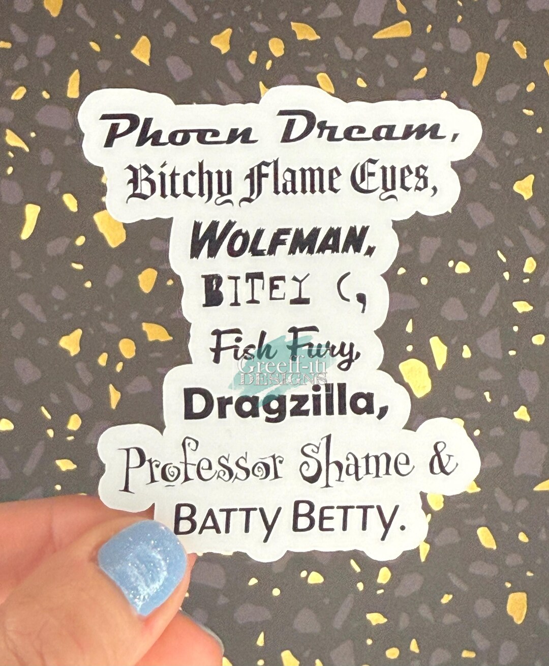 ZA Nicknames | Stickers | Fantasy | Romantasy | Phoen Dream | B* Flame ...