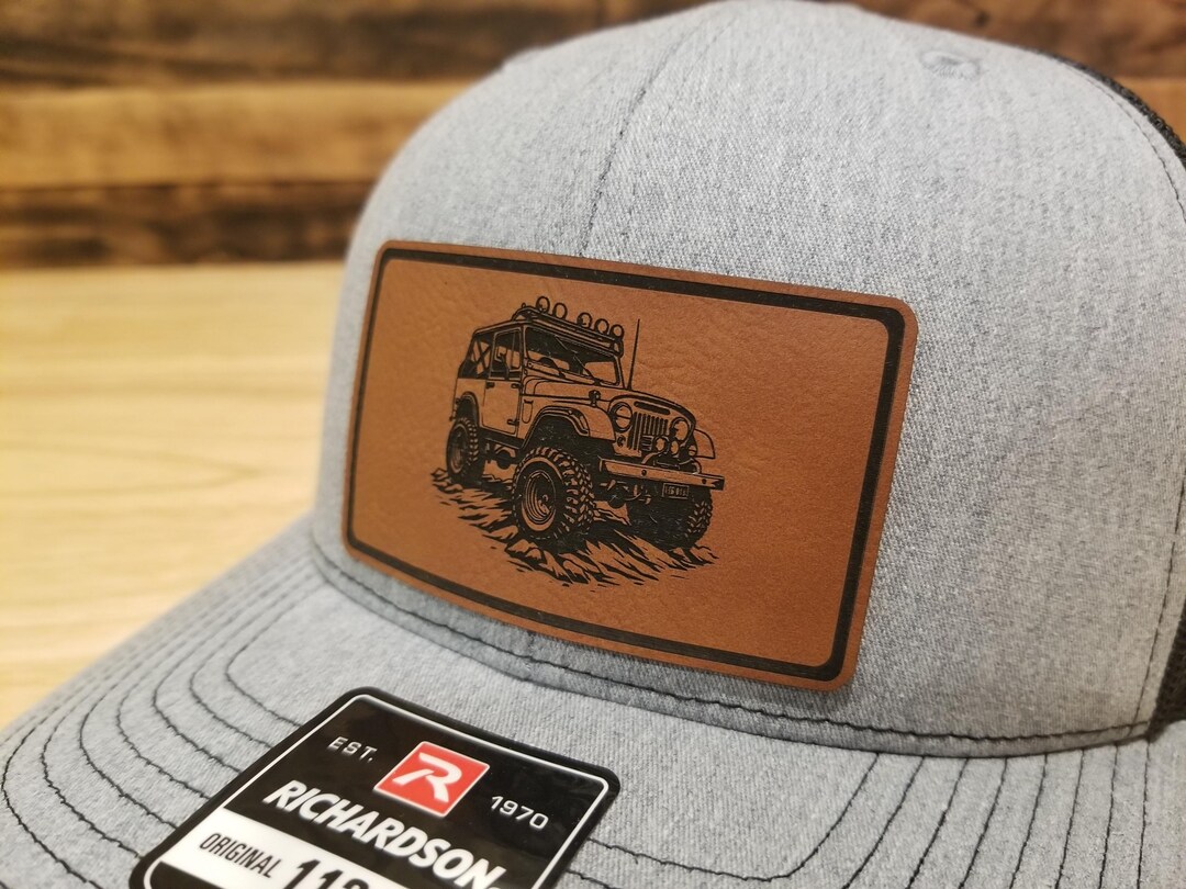 Custom Wrangler Pu Leather Patch Hat Richardson 112 or Yupoong Gift ...