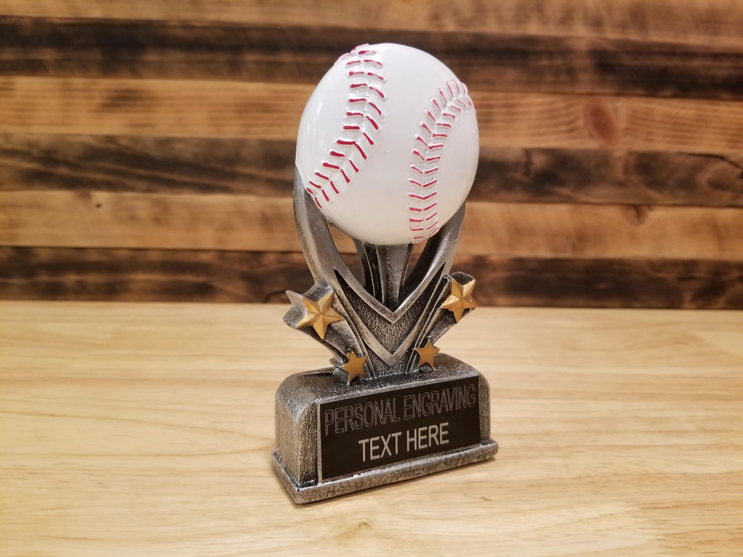 Baseball Resin Trophy Award Personalized - Etsy