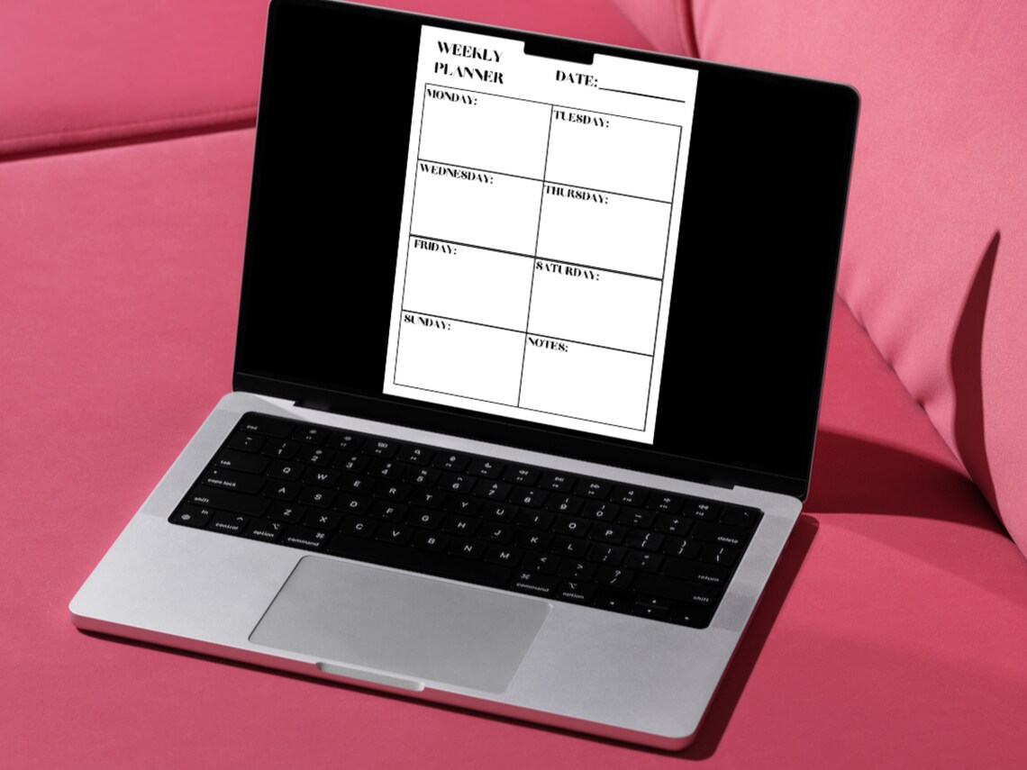 Weekly Planner, Fillable and Printable, Digital Print, Weekly Planner ...