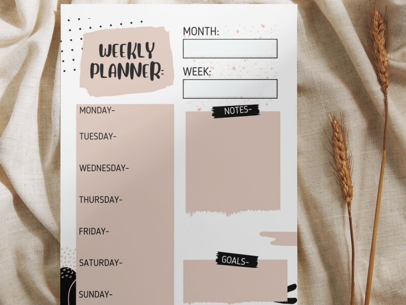 Digital Planner, Weekly Planner, Digital Productivity Planner, Organize ...