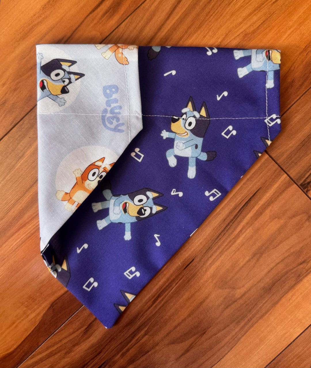 REVERSIBLE Disney Inspired Bluey Over-the-collar Dog Bandana | Bluey ...