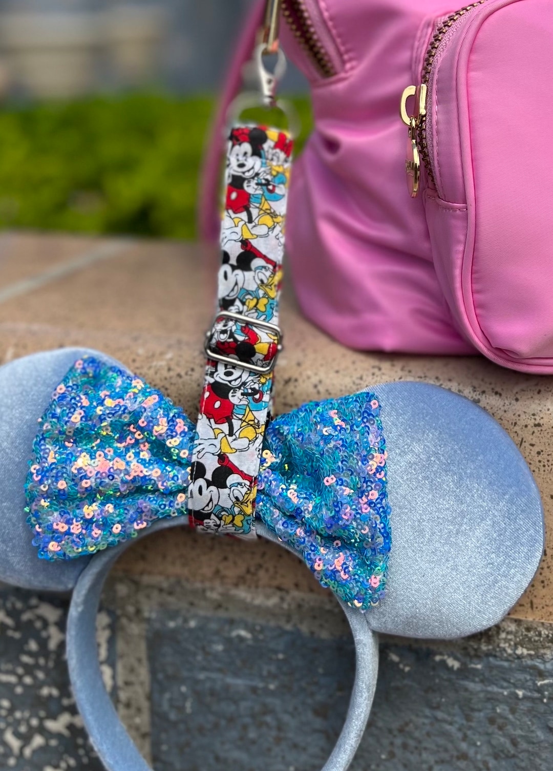 18 Fabric Designs, Disney-inspired Ear Holders, Backpack/bag Ear Saver ...