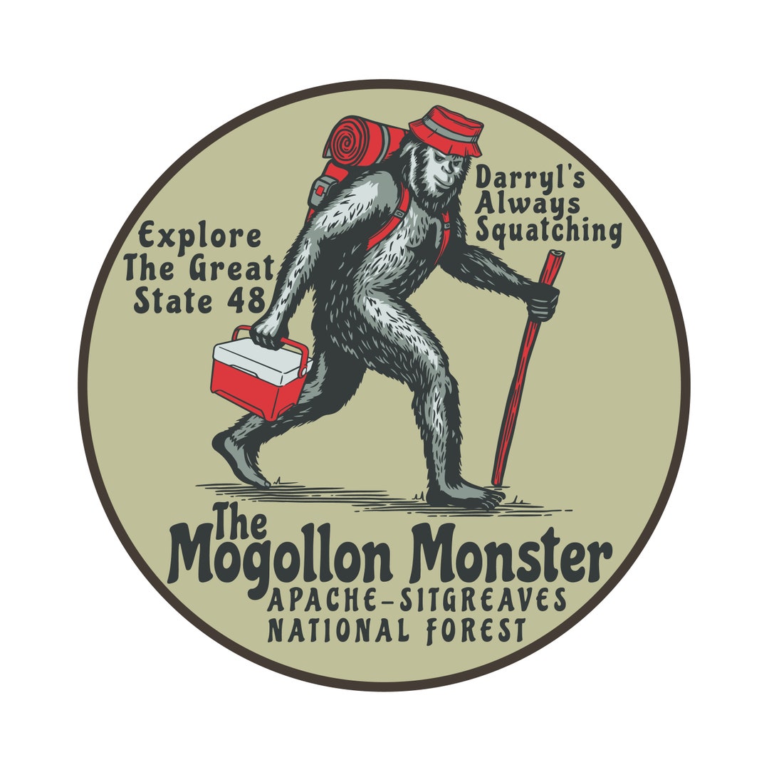 Mogollon Rim Monster Big Foot Arizona Sticker National Forest Squatch ...