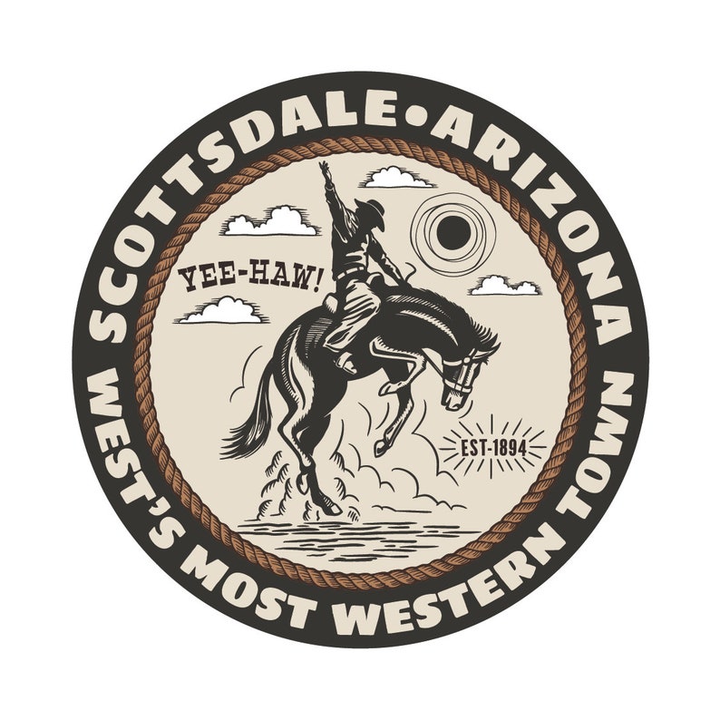 SCOTTSDALE Arizona West's Most Western Town Old West Vintage Retro ...