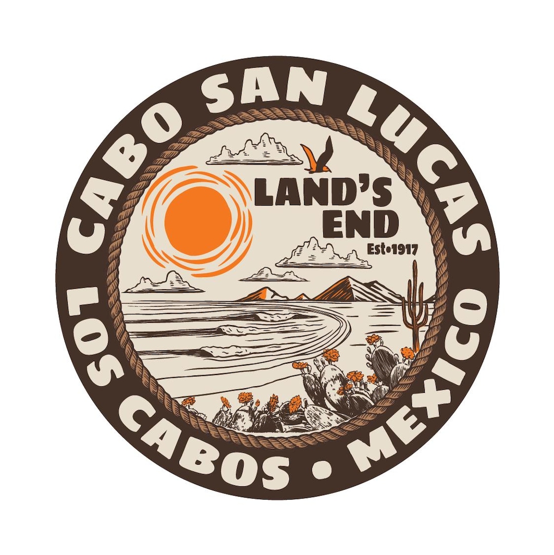 CABO San Lucas Los Cabos Mexico Sunset Coast Est 1917 Retro Vintage ...