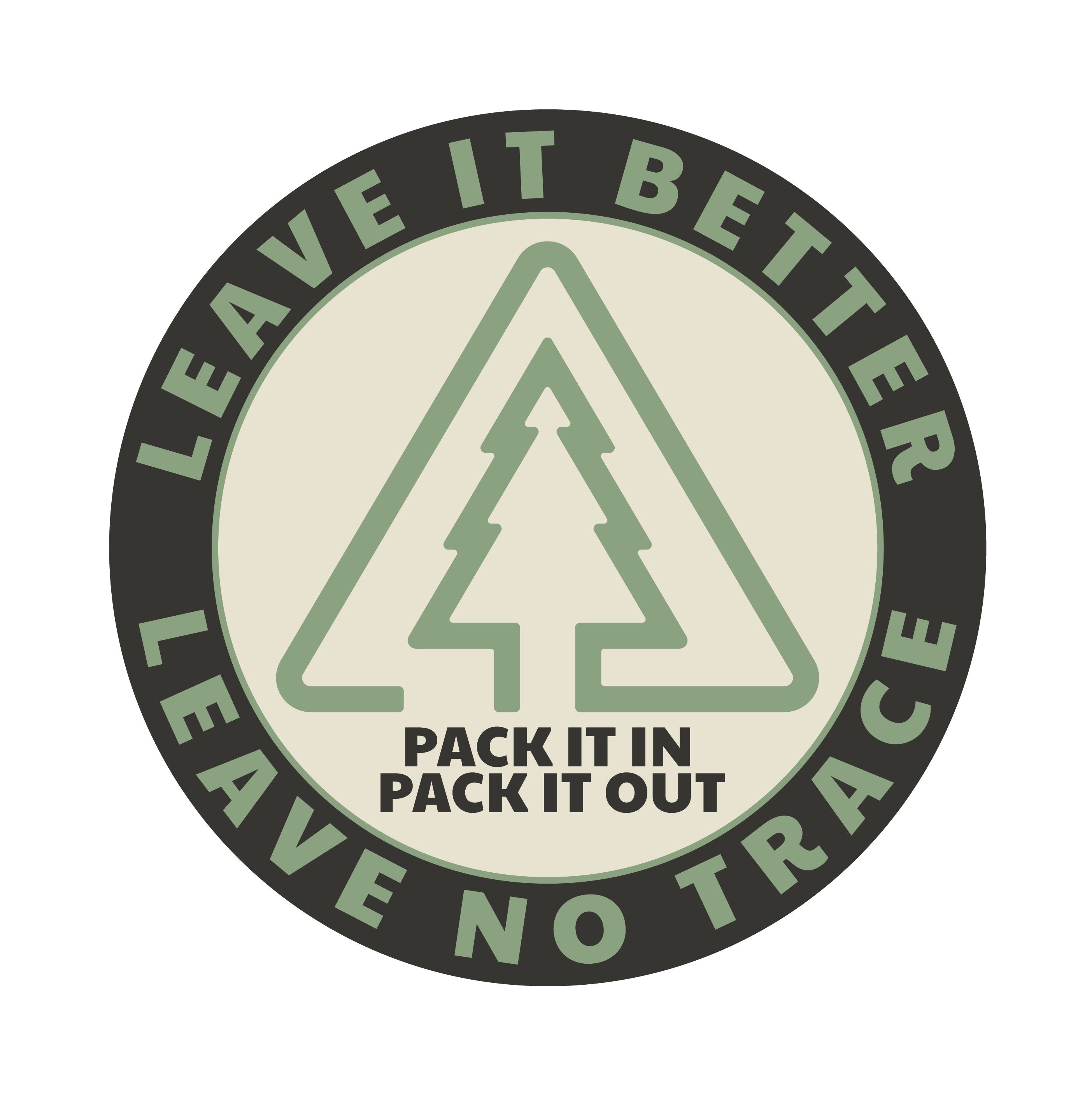 Pack It in Pack It Out - Leave It Better Leave No Trace - Outdoor ...