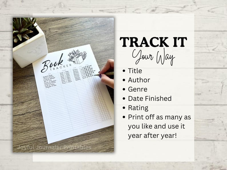 Reading Tracker Printable, Reading Log Printable, Book Review Printable ...