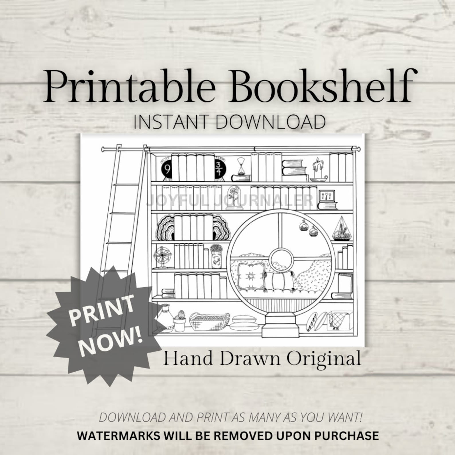 Printable Book Tracker Printable Reading Log Printable Bookshelf ...