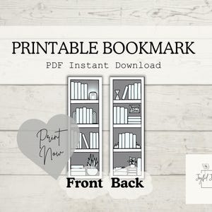 Printable Bookmark for Book Lover, Reading Tracker Bookmark, Printable ...