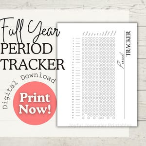Period Tracker Printable, Period Planner, Cycle Syncing Printable, Fertility Planner, Fertility ...