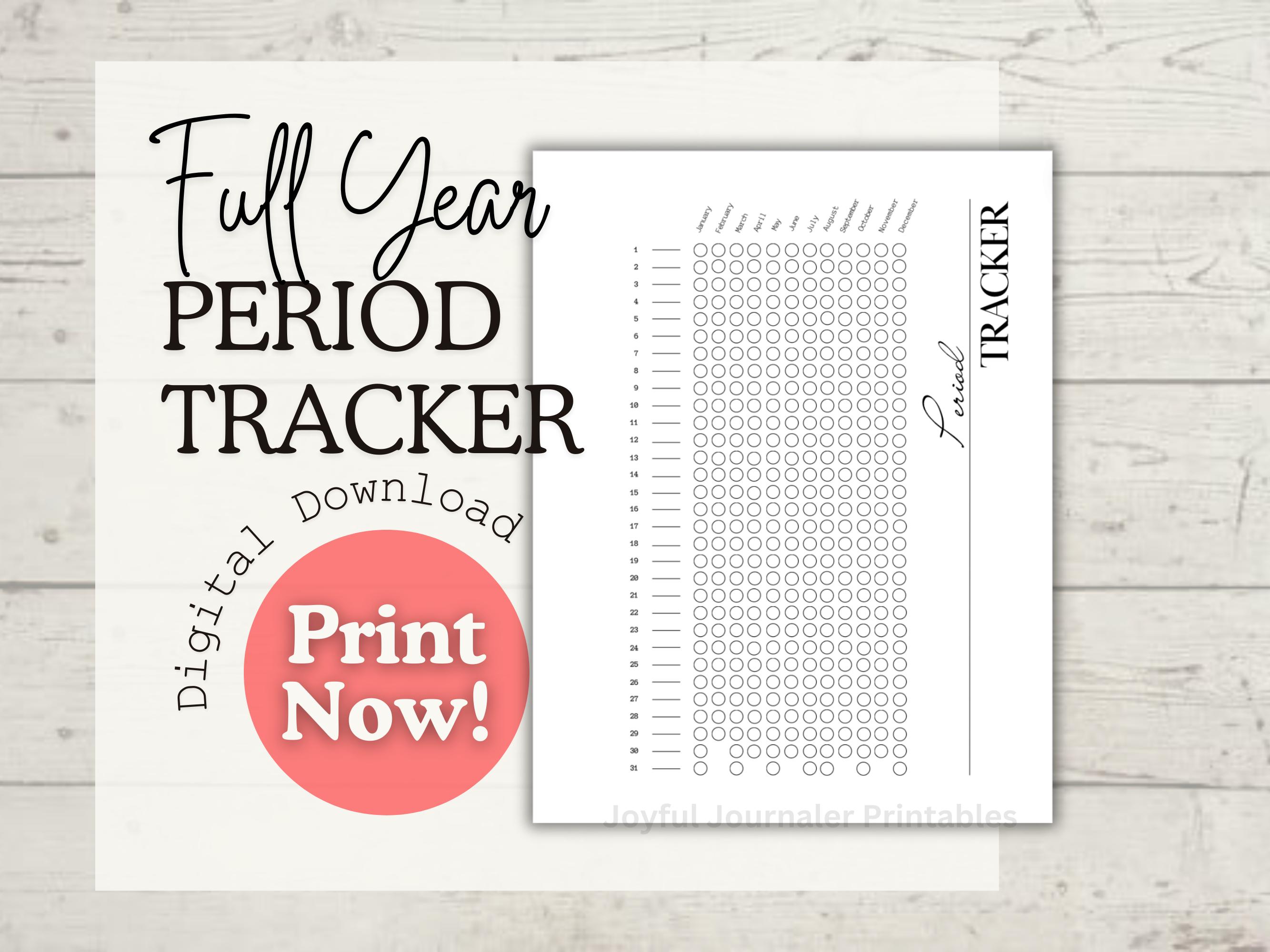 Period Tracker Printable, Period Planner, Cycle Syncing Printable ...