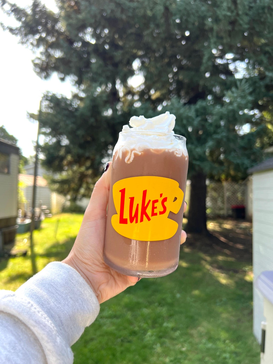 Luke's Diner Glass Cup 16 Oz | Gilmore Girls Cup - Etsy