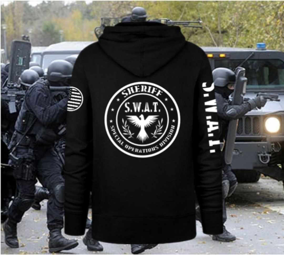 Swat Team Special Ops Hoodie, Black Pullover. - Etsy