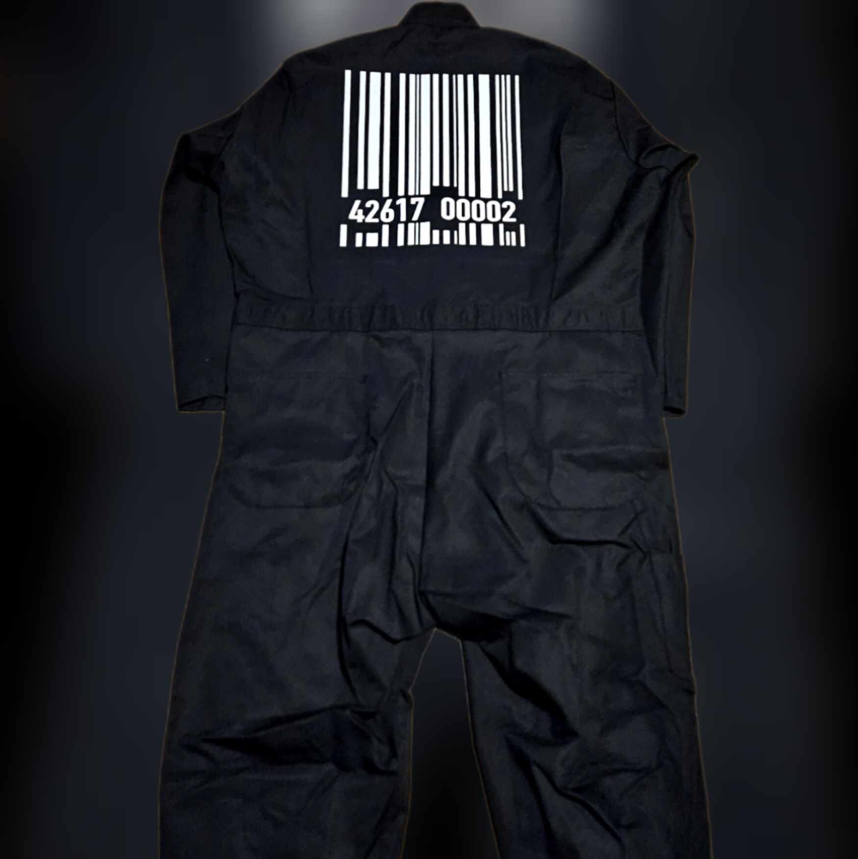 Black Barcode Jumpsuit, Alpha Series. Coveralls, Unisex. - Etsy