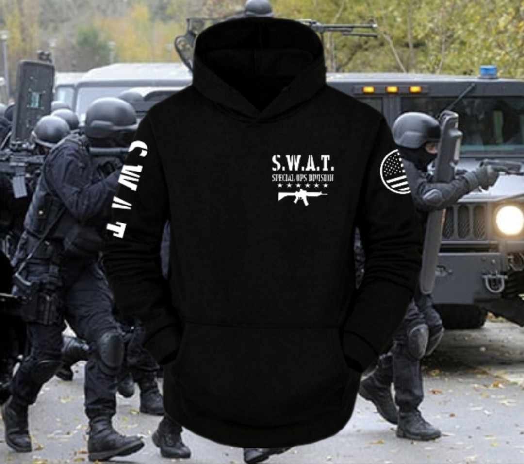 Swat Team Special Ops Hoodie, Black Pullover. - Etsy