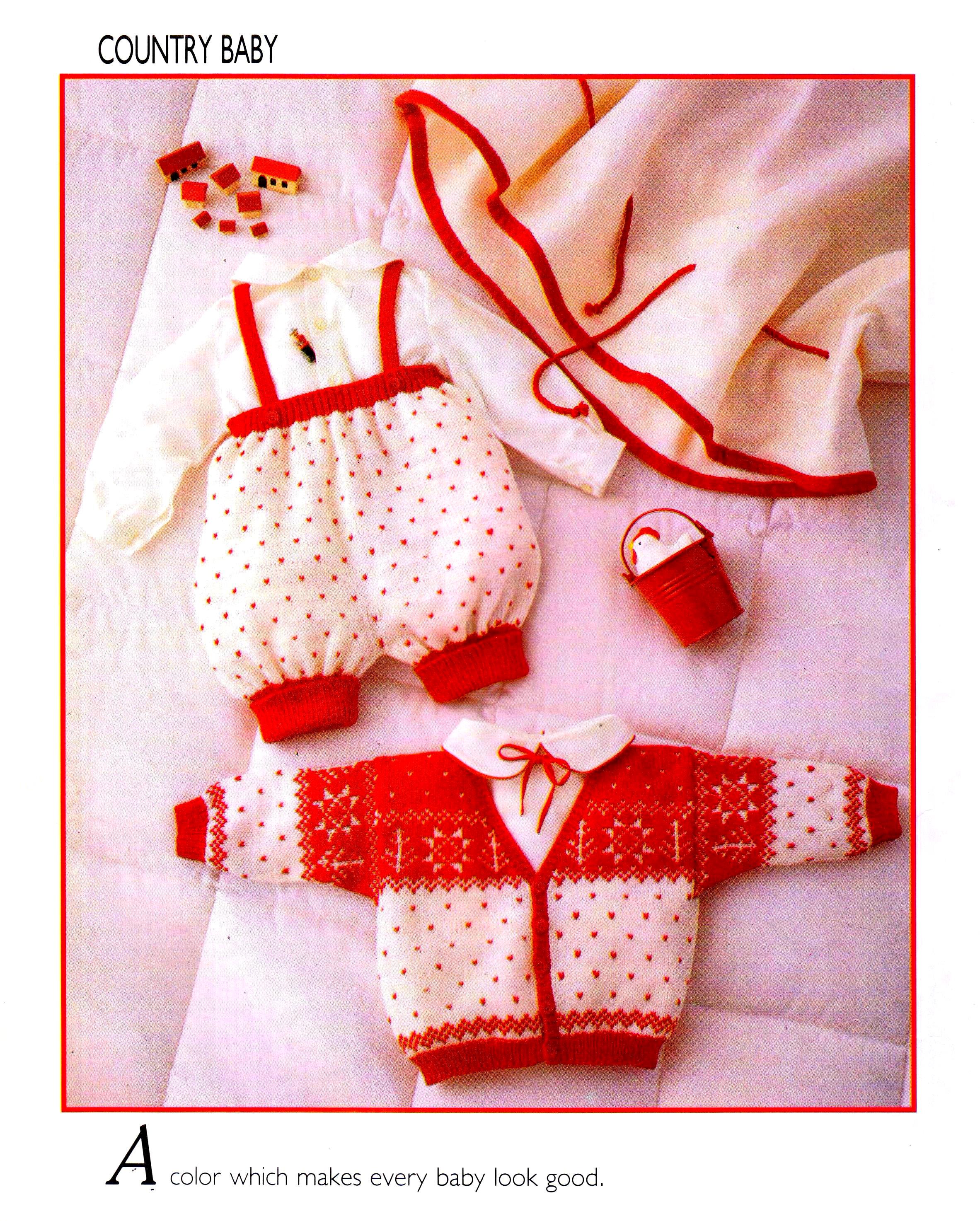Vintage Knitting Pattern Baby Set Baby Short Pants and Cardigan PDF ...