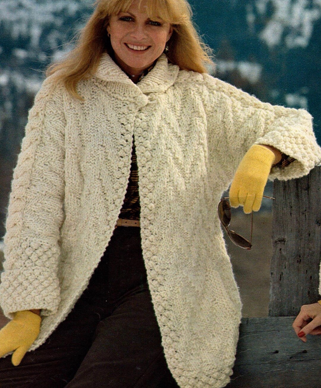 Vintage Knitting Pattern Ladies Jacket Womens Knit Coat Retro PDF ...