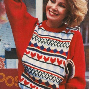 Vintage Knitting Pattern Women Knit Jumper These Instructions Are for ...