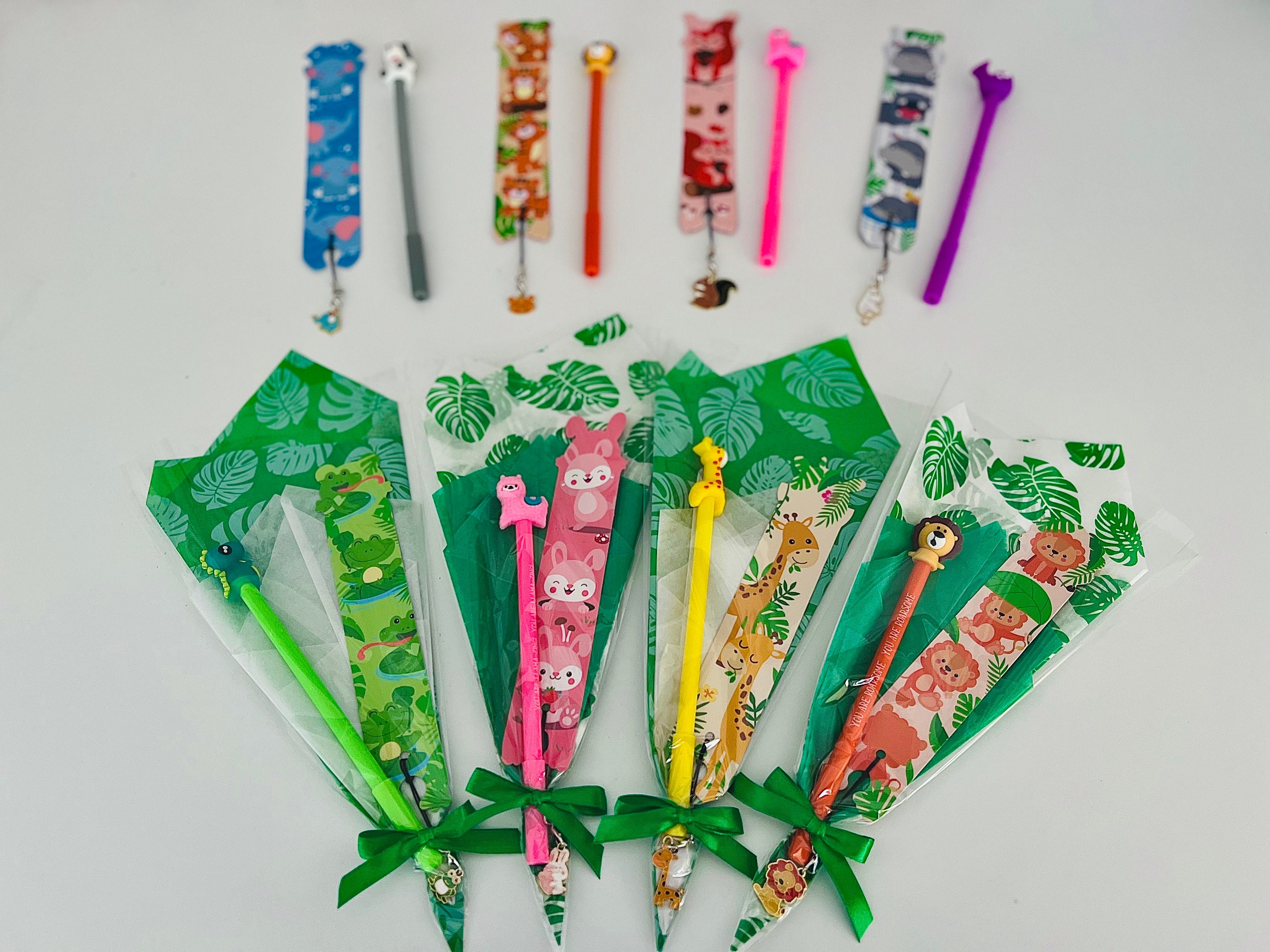 Safari Party Favor Animal Pen Bookmark/ruler Jungle - Etsy
