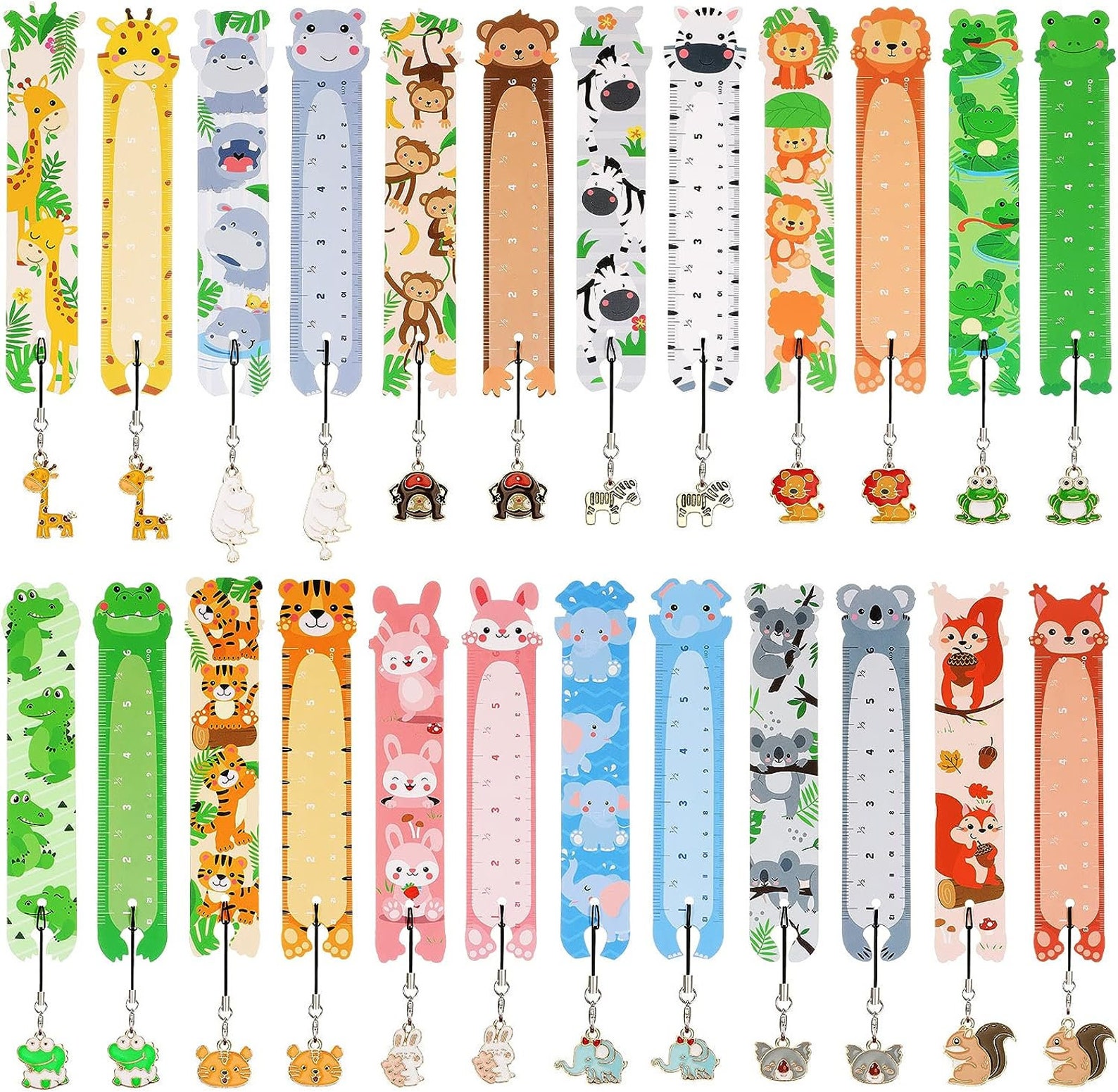 Safari Party Favor Animal Pen Bookmark/ruler Jungle - Etsy
