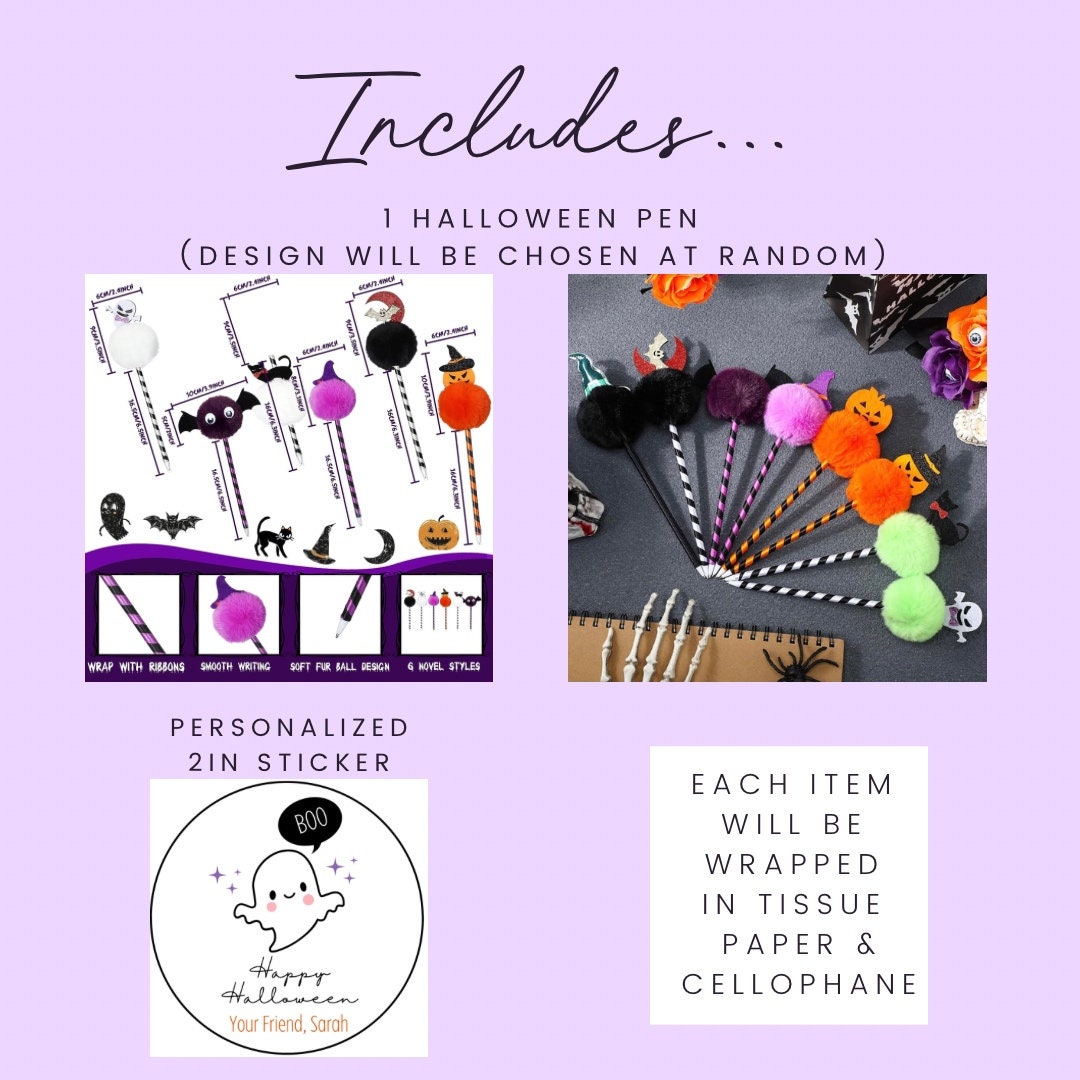 Individual Halloween Puff Pens Halloween Party Favors - Etsy