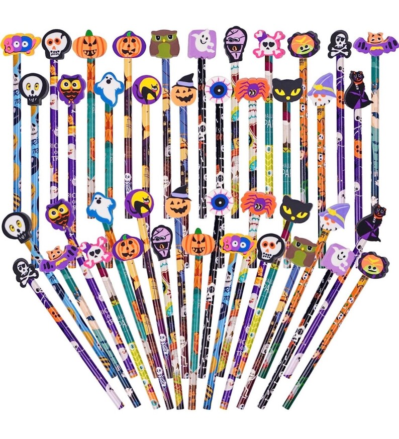 Halloween Pop It Halloween Pencil Halloween Ruler Halloween - Etsy